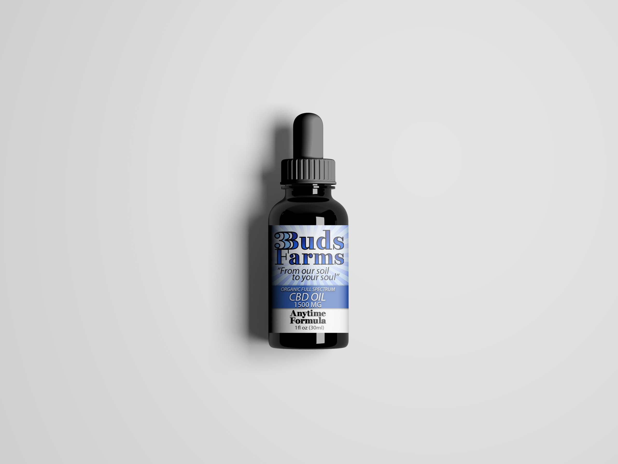 1500 mg Full-Spectrum CBD Tincture | Three Buds Farms